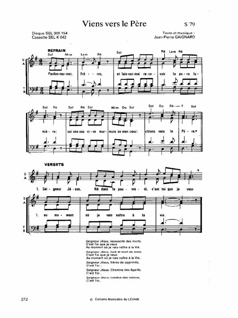 Viens Vers Le Père | PDF