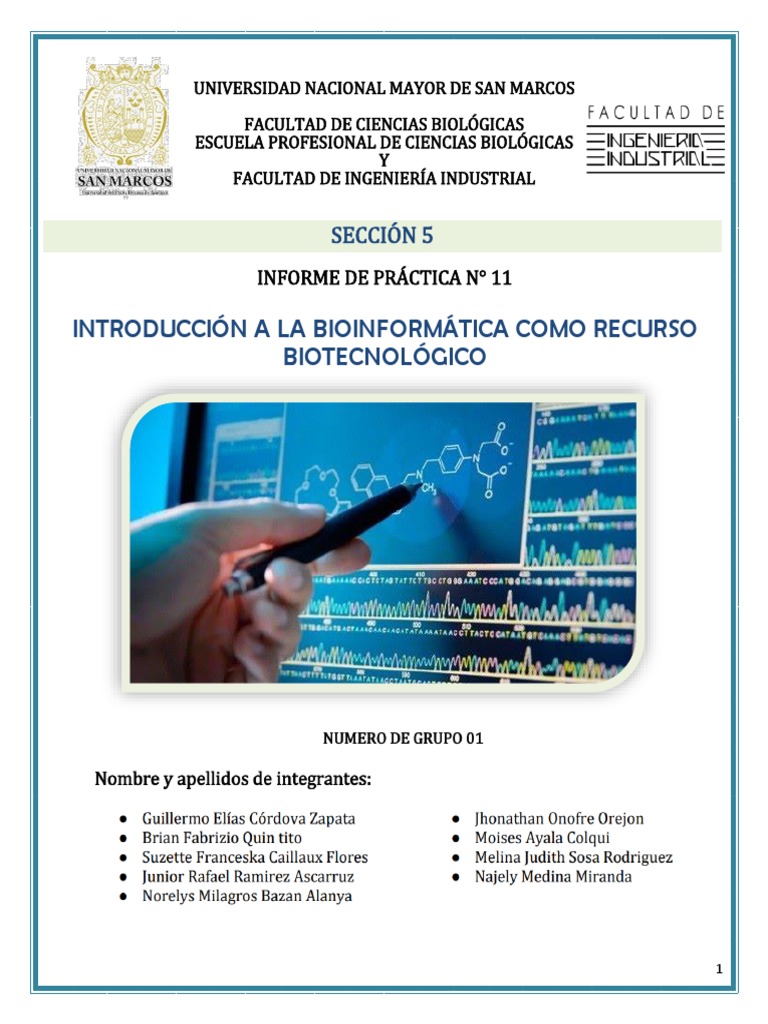 Informe de Práctica 11 - Biotecnologia Molecular 2022-FII | PDF | P53 | Centro Nacional de ...