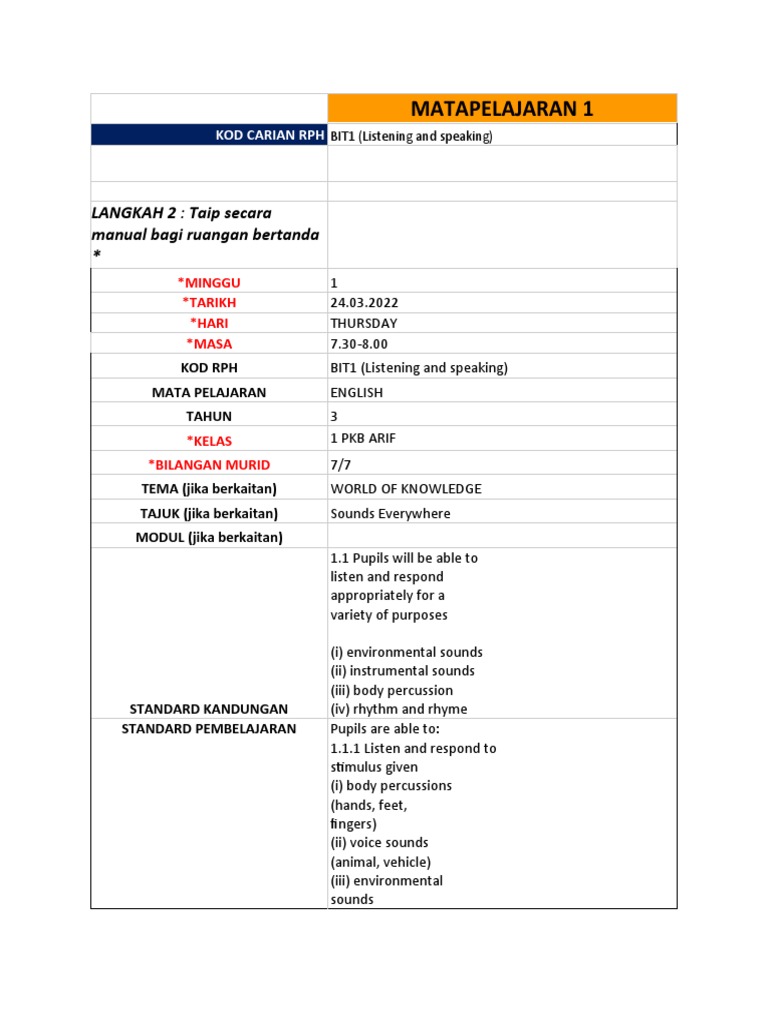 Document Analysis: Lesson Plans from Various Subjects Focusing on ...