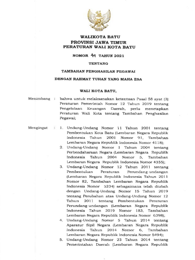 Perwali 44 TPP | PDF