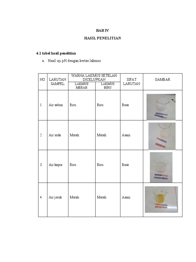 BAB IV Dan V Uji PH | PDF