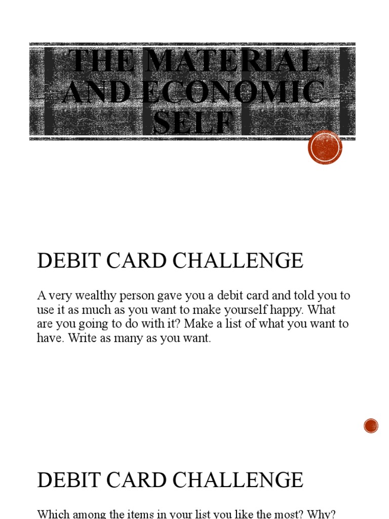 The Material and Economic Self | PDF | Self | Psychological Concepts