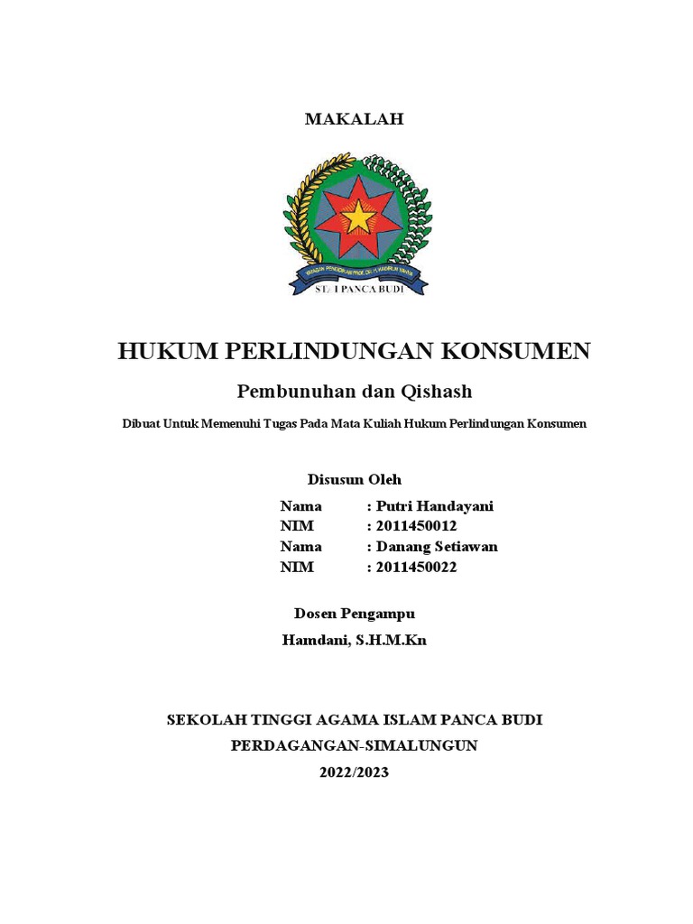 Makalah Hukum Dan Qishash | PDF