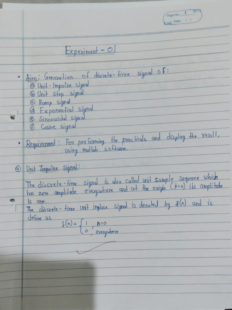 DSP Exp 1 | PDF | Sine Wave | Amplitude