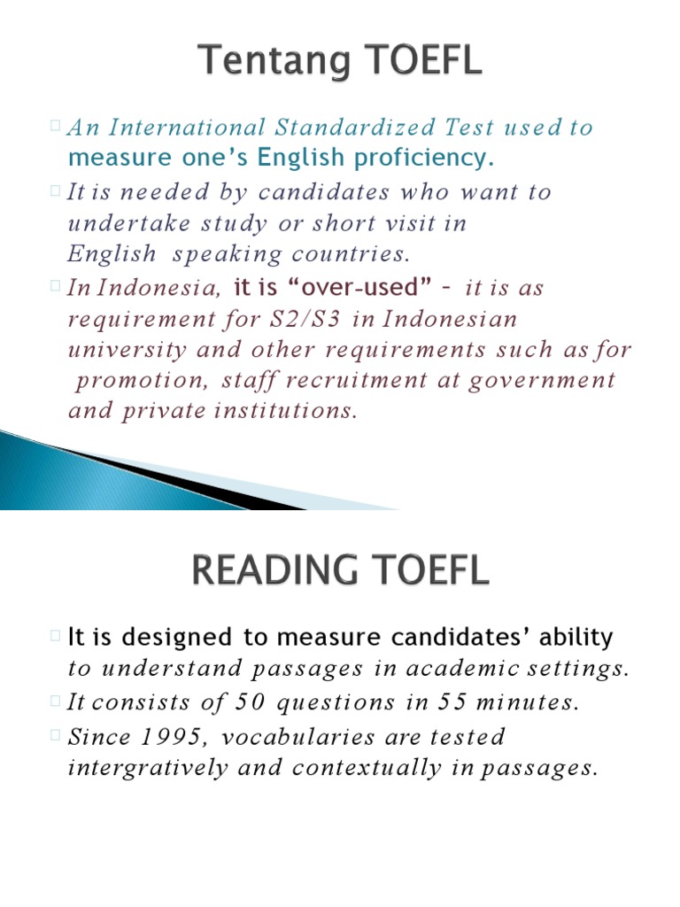 TOEFL Reading Comprehension | PDF | Grammar | Applied Linguistics