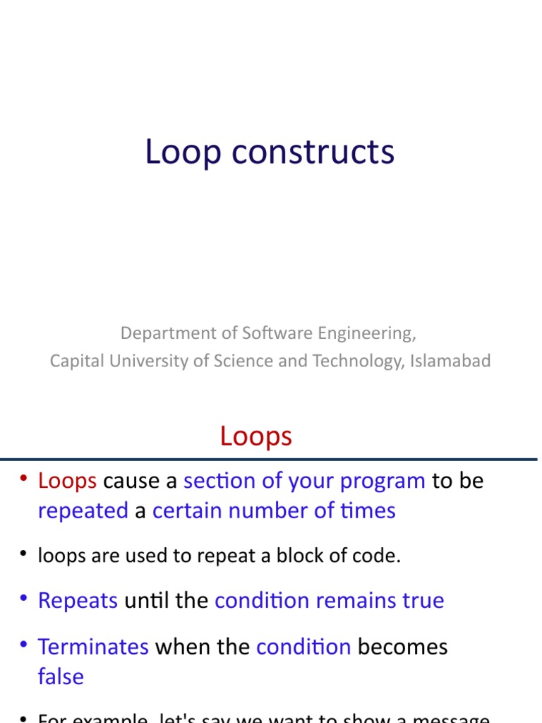 7 Loops | PDF | Control Flow | Computer Science 7 Loops | PDF | Control Flow | Computer Science