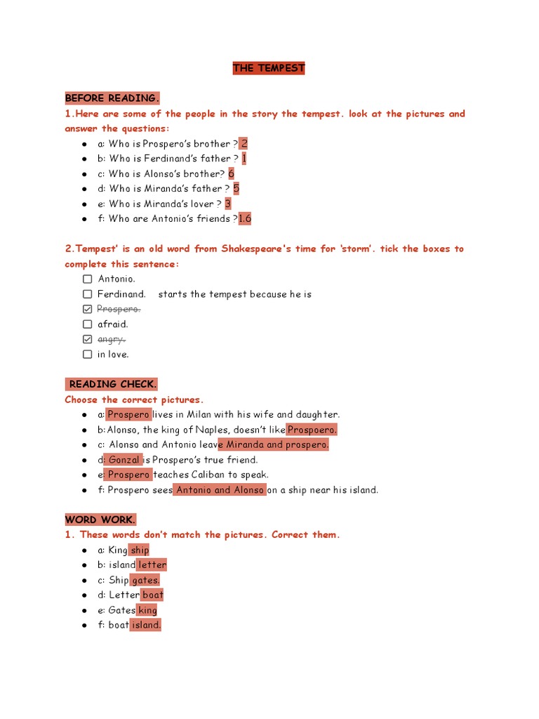 A The Tempest | PDF | The Tempest