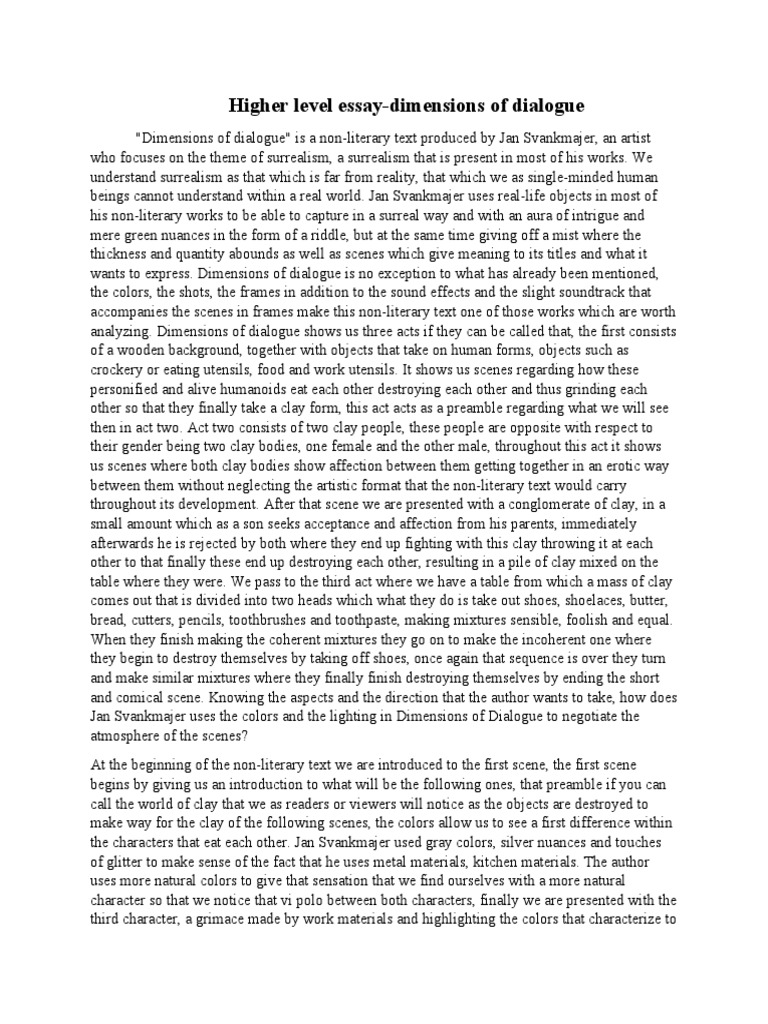 Dimensions of Dialog Analisiss | Download Free PDF | Color | Lighting