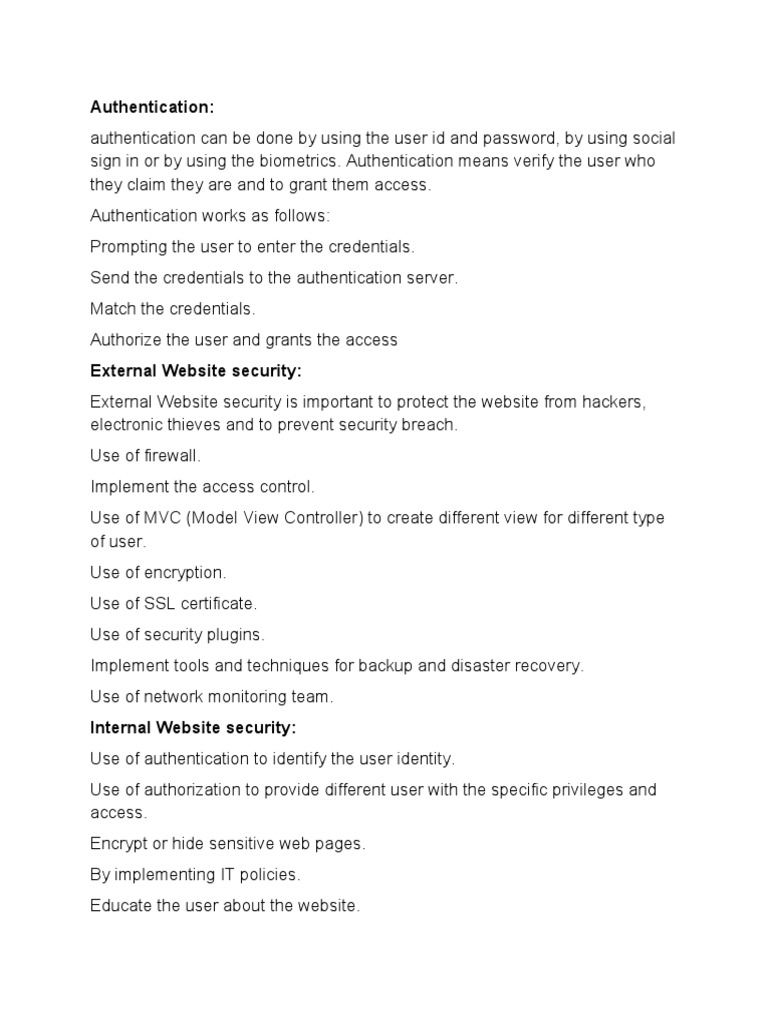 Creating A Company Culture For Security Design Document | PDF ...