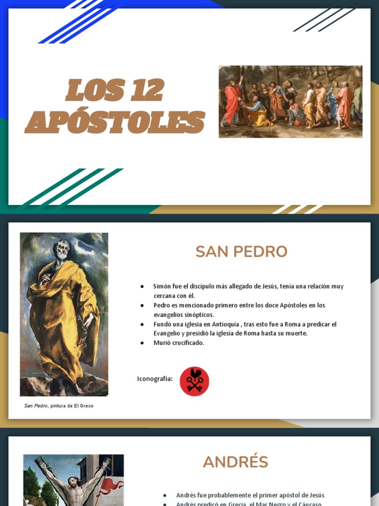 Muerte y legado de los 12 apóstoles | PDF | Juan el apóstol | Jesús