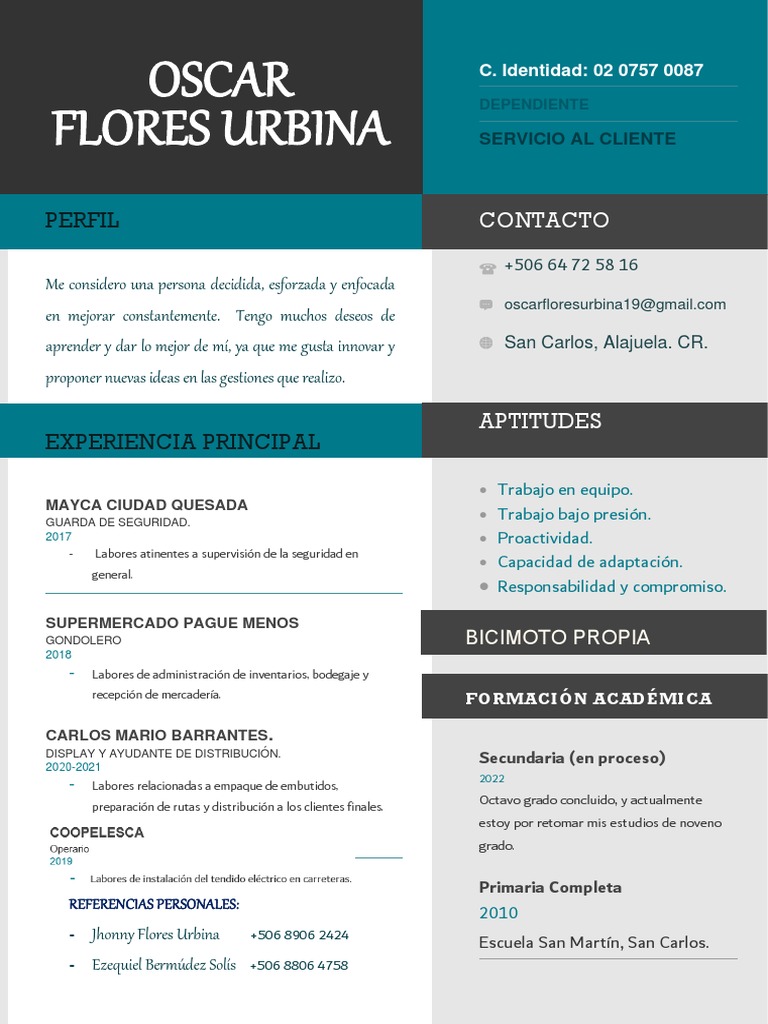 Oscar Flores CV | PDF
