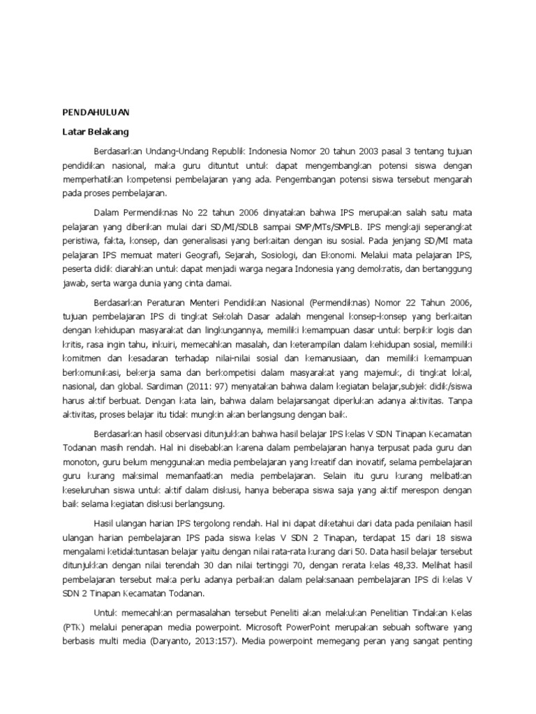 Contoh PPT PTK | PDF