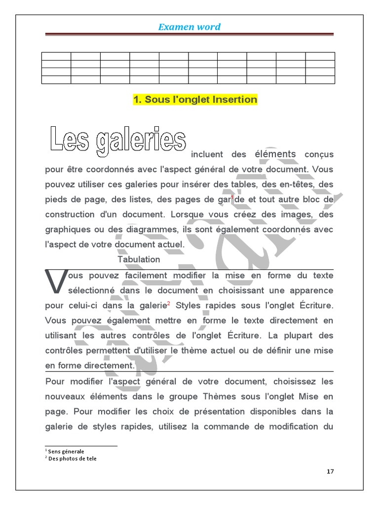 Guide de mise en forme dans Word | PDF | Microsoft Word | Informatique