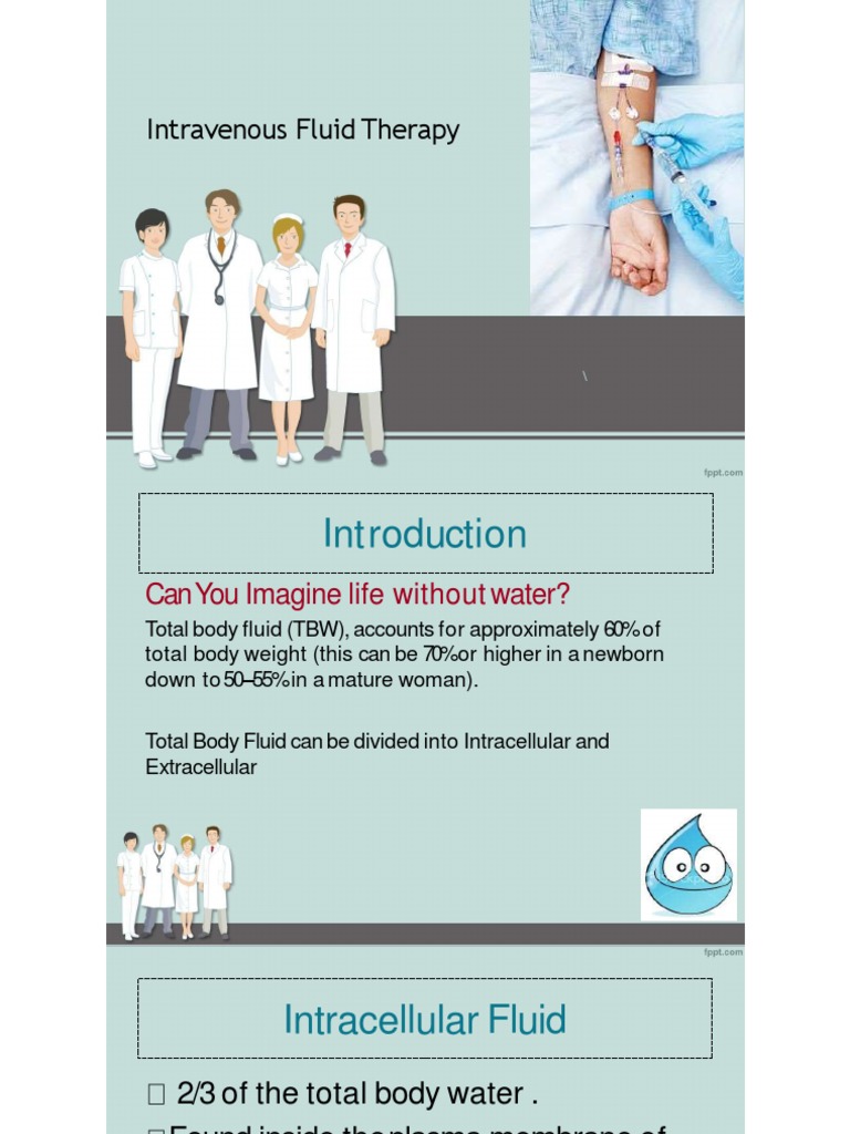 Intravenous Fluid Therapy For 2nd Year Concept | PDF | Medical ...