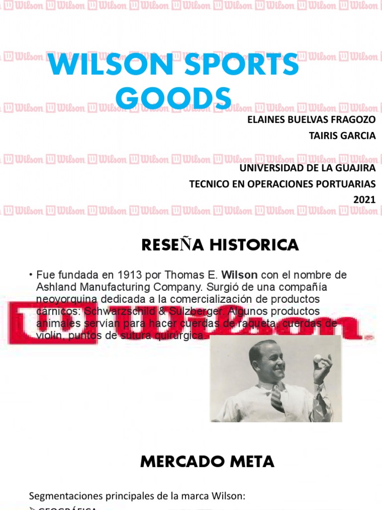 Wilson Sports Goods | PDF | Equipo | Ocio