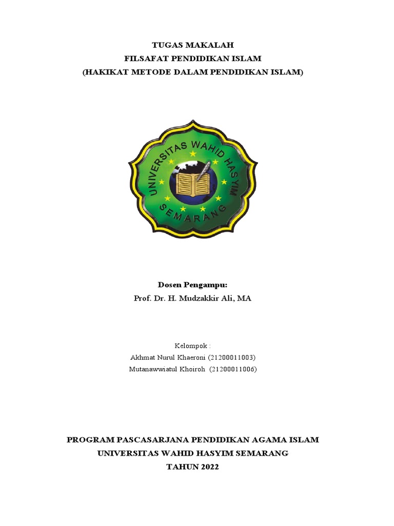 Filsafat Pend Islam (Una, P. Roni) | PDF