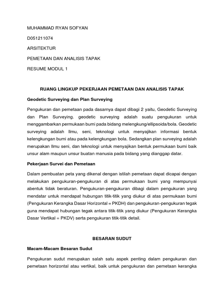 Tugas 1 - D051211074 - Muhammad Ryan Sofyan | PDF | Metode & Bahan Ajar