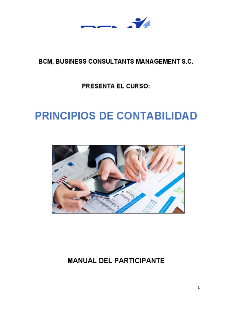 Manual Principios de Contabilidad | PDF | Contabilidad | Bancos
