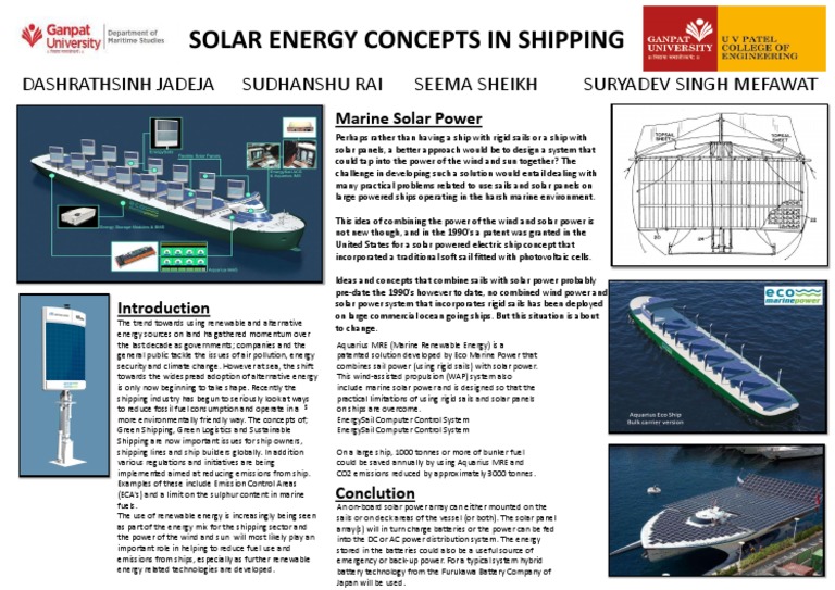 Presentation Eco Power Marine Sem2 | PDF | Solar Energy | Solar Power