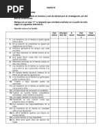Plantilla Escala de Cohesión Familiar de FACES III | PDF