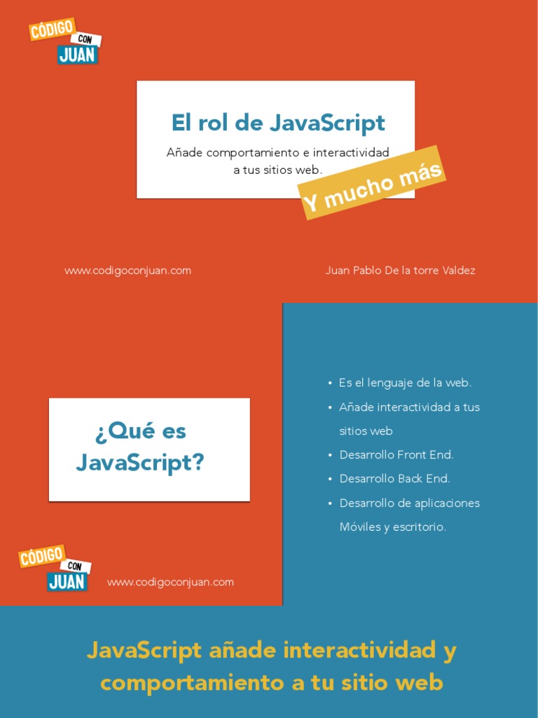 16 El+Rol+de+JavaScript | PDF | Script Java | Red mundial