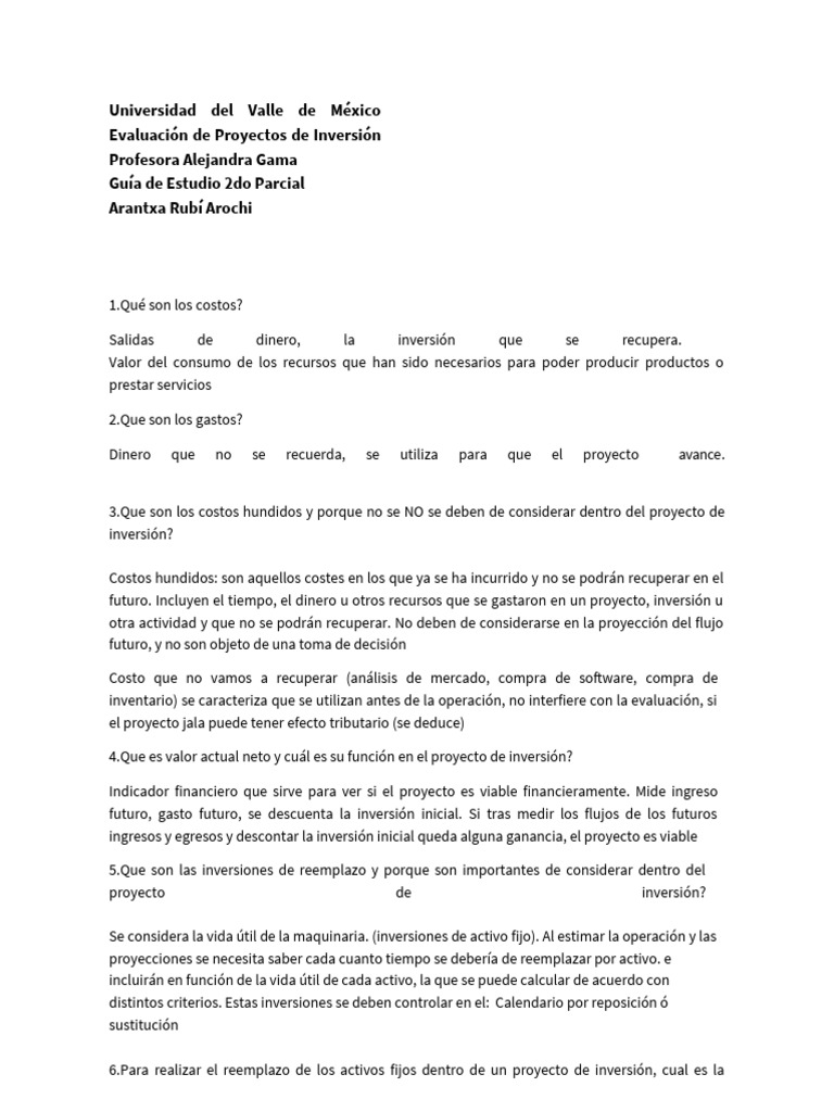 Guia Arantxa | PDF | Inversiones | Contabilidad