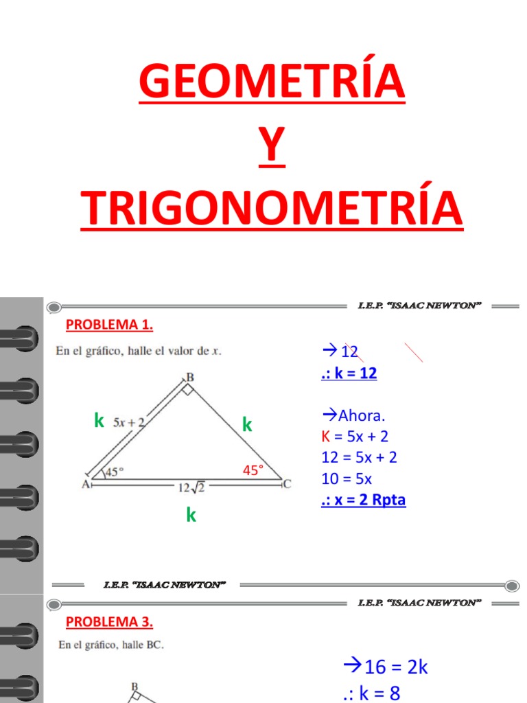 Hoy 15 Junio - Geom y Trig | PDF