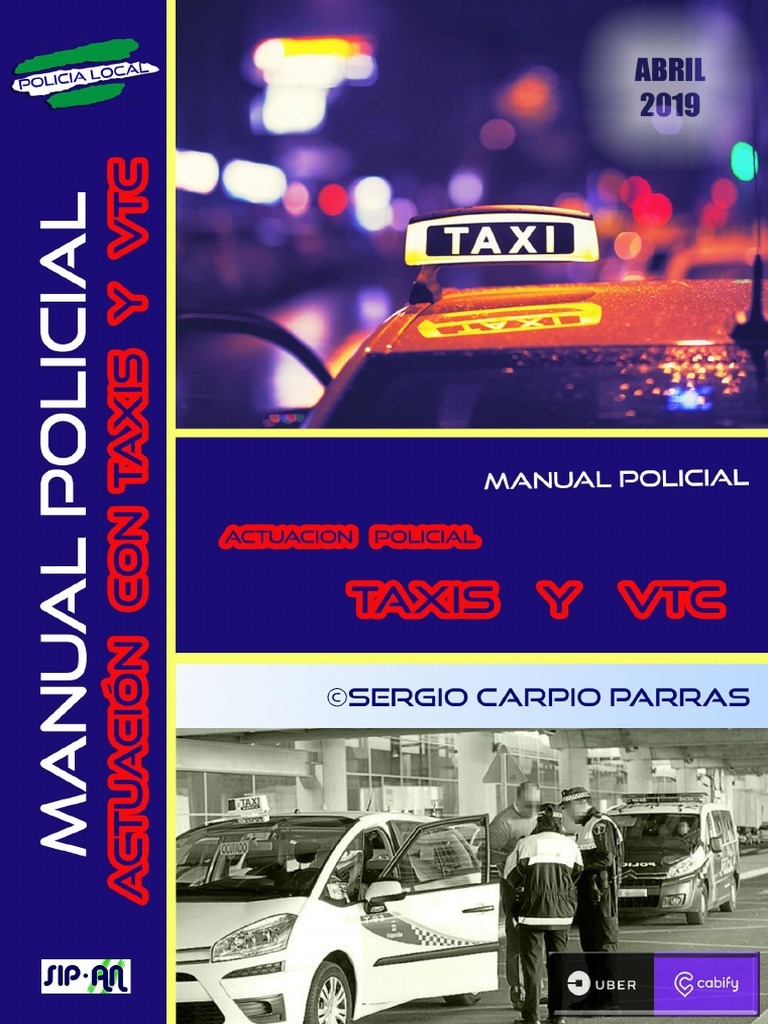 Manual Policial. Actuación Policial Con Taxis y VTC | PDF | Transporte | Transporte público
