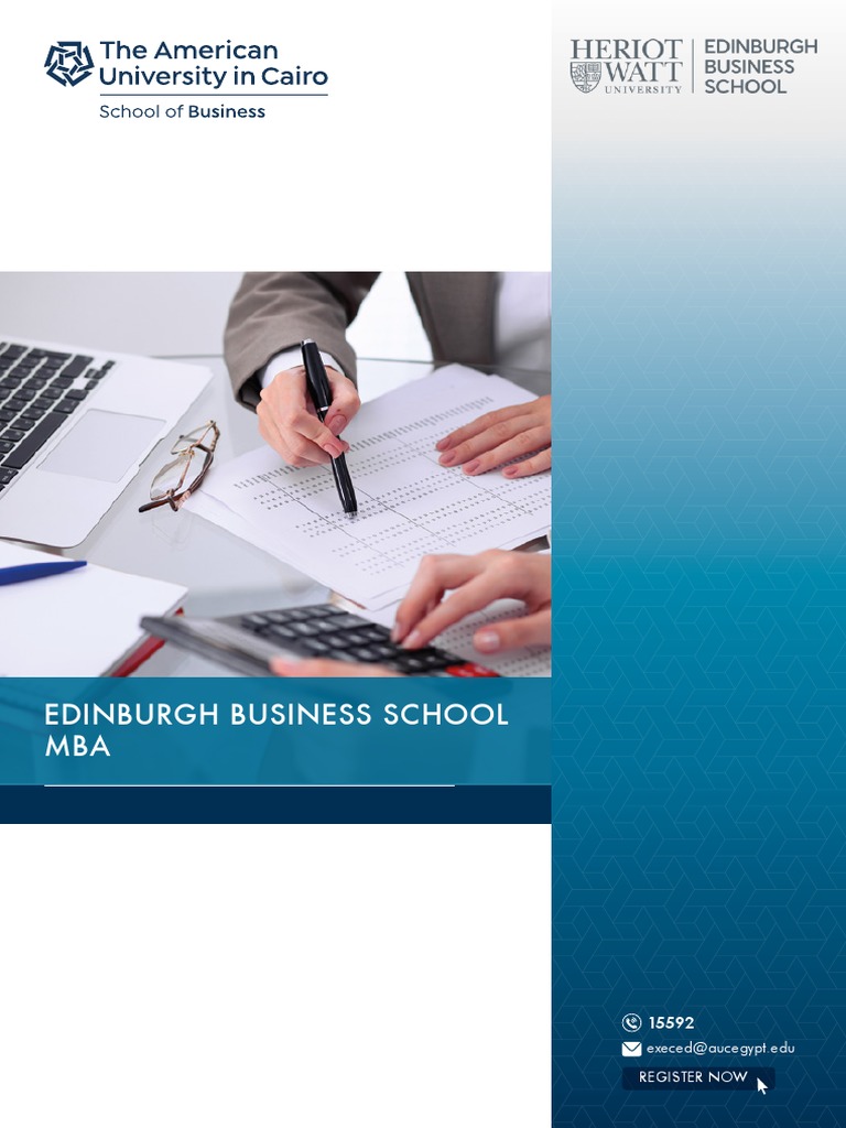 Edinburgh Business School MBA - Brochure | PDF | Master Of Business ...