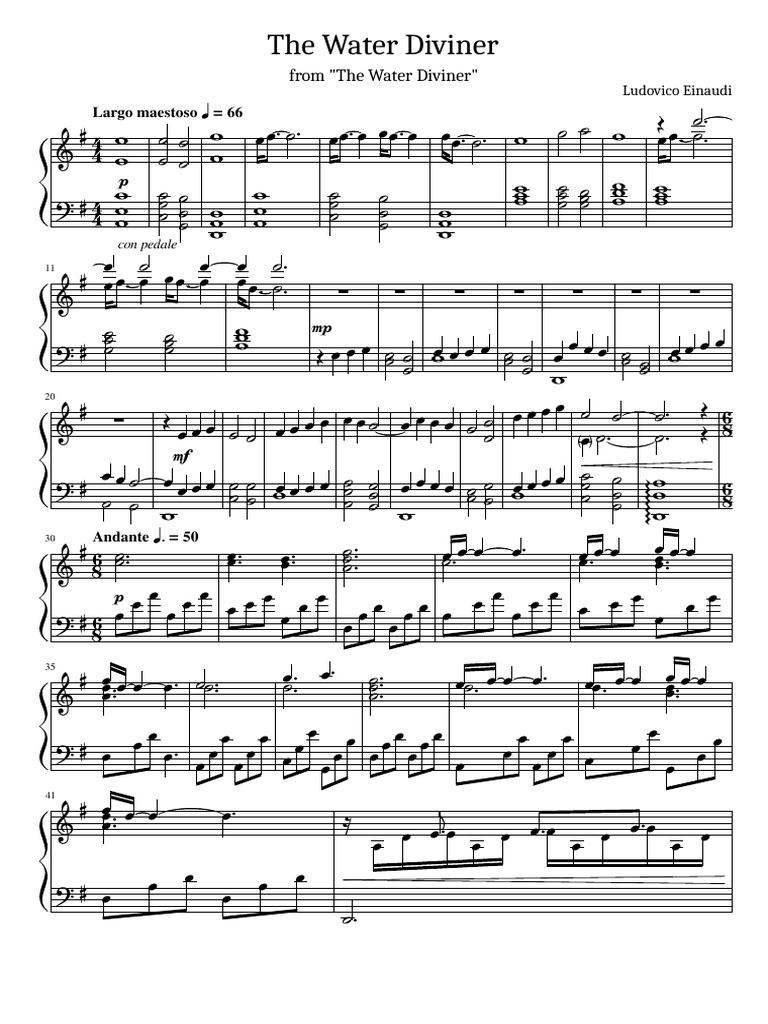 The Water Diviner by Ludovico Eindaudi | PDF