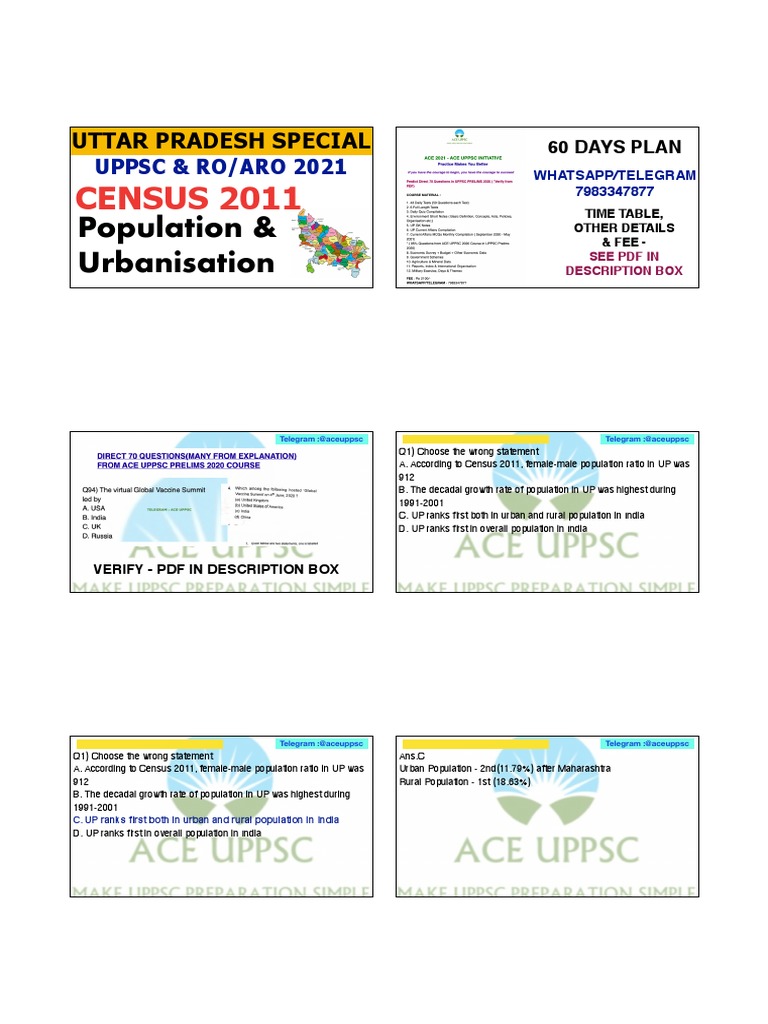 Up Census 2011 | PDF | Demographics Of India | Asia
