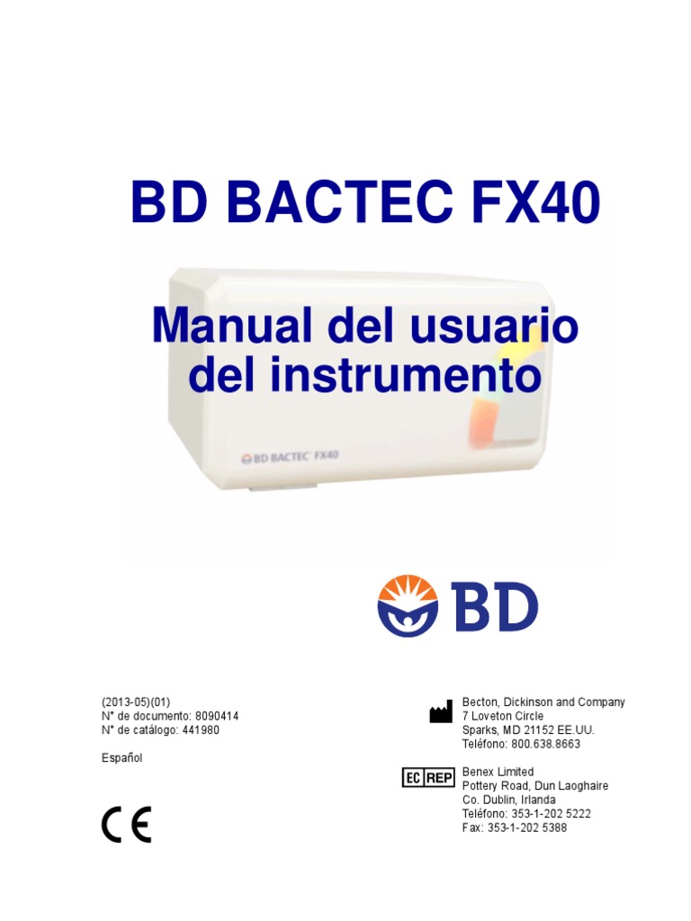 Bactec Becton Dickinson Fx40 SN Ff0979 | PDF | Diodo emisor de luz ...