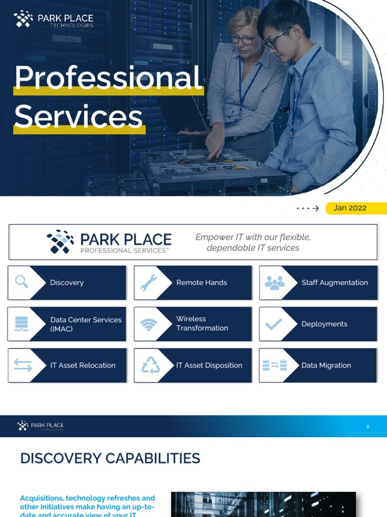 Professional Services Capabilities PPT 2022 | PDF | Wireless Access ...