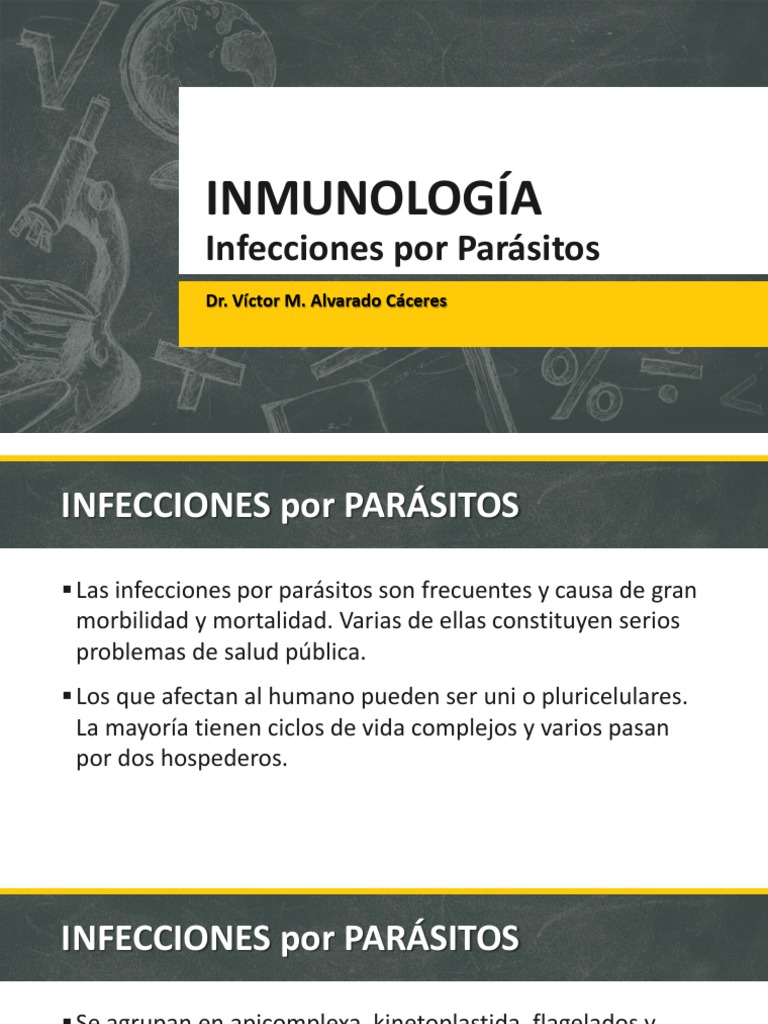 Clase 008a INMUNOLOGIA Infecciones Por Parásitos 2022-1 | PDF | Sistema inmune | Citocina