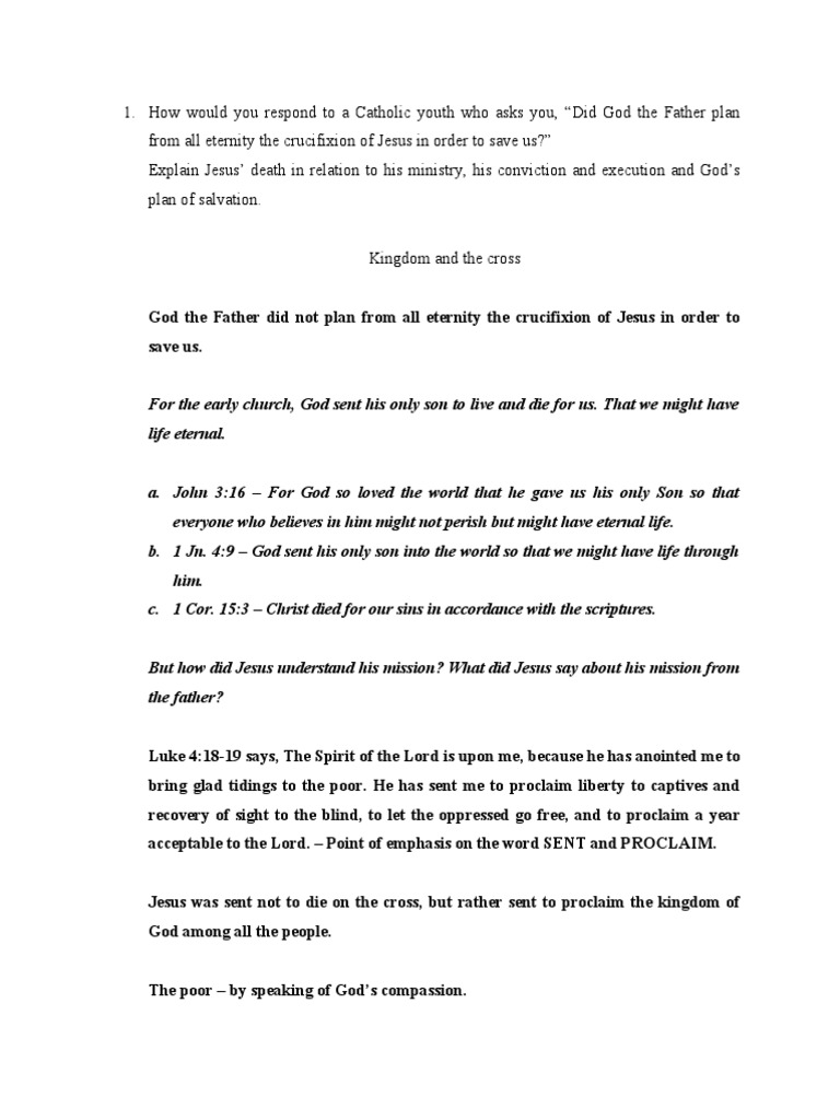 Outline Christology Pdf God In Christianity Jesus