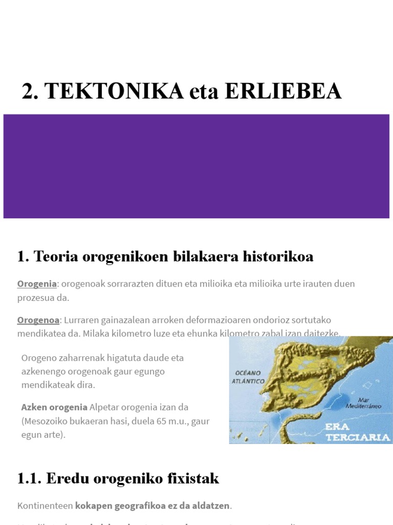 Tektonika Eta Erliebea | PDF