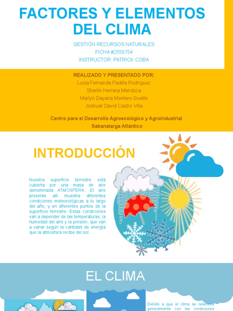 Factores y Elementos Del Clima | PDF | Clima | Herida