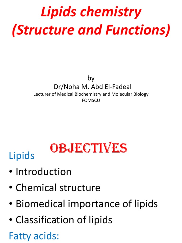 Lipid Structure and Function | PDF | Lipid | Fatty Acid