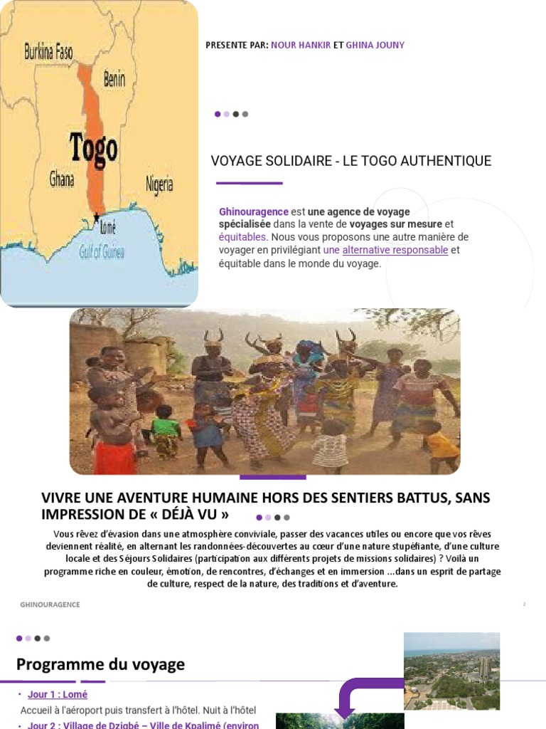 Voyage Solidaire - Le Togo Authentique | PDF | Sciences sociales ...
