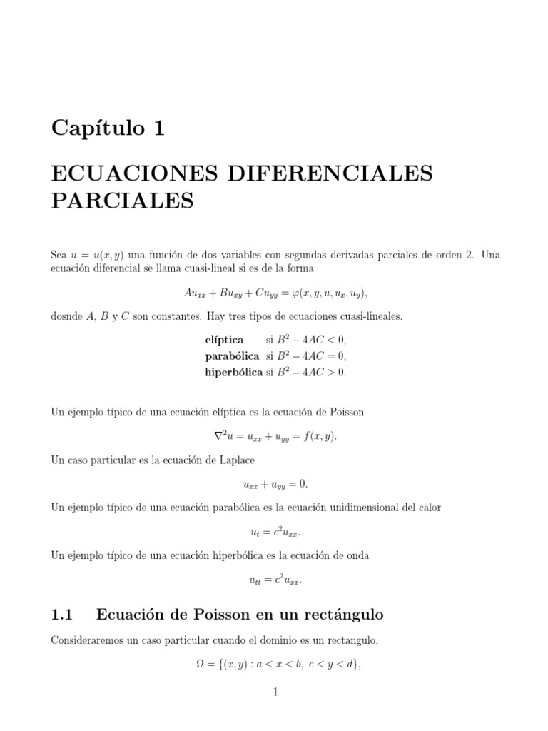 Ecuaciones Diferenciales Parciales | PDF | Ecuaciones | Valores propios y vectores propios
