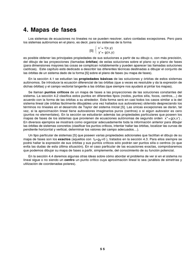 Mapas de Fases | PDF | Valores propios y vectores propios | Ecuaciones