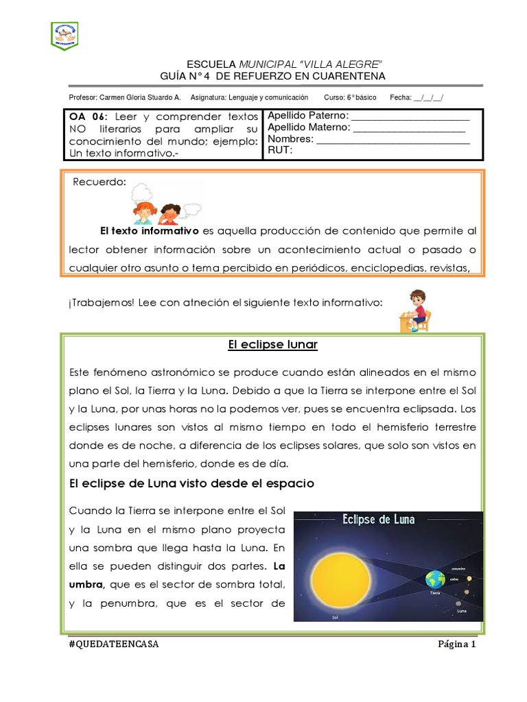 Eclipce Lunar | PDF | Luna | Eclipse solar