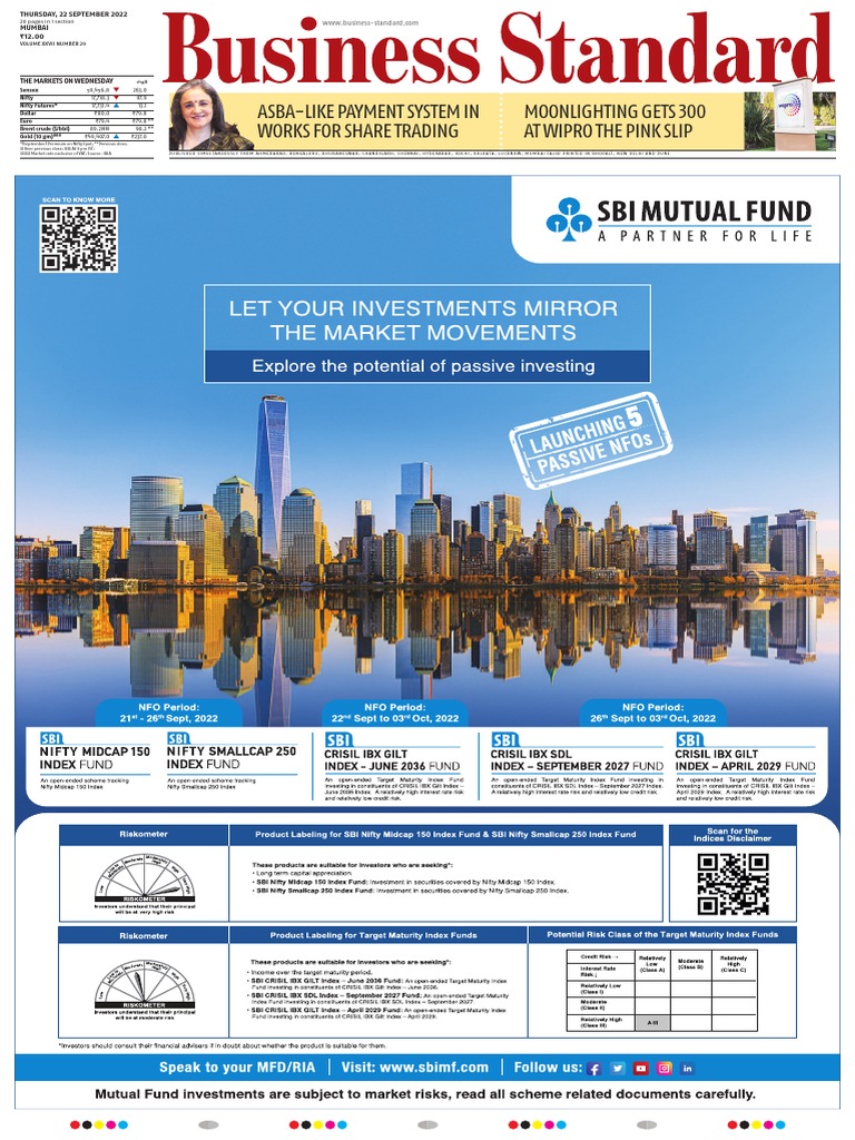 Business Standard English Mumbai | PDF | Reserve Bank Of India ...