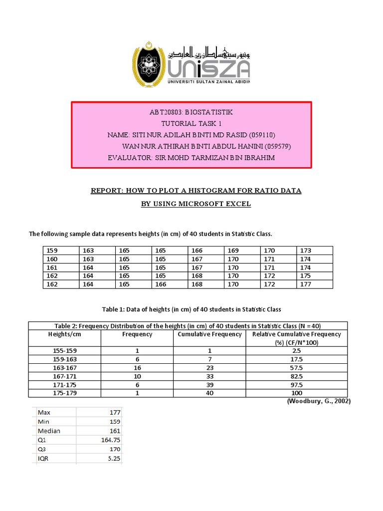 Tutorial Report - How To Plot Histogram Latest | PDF | Histogram ...