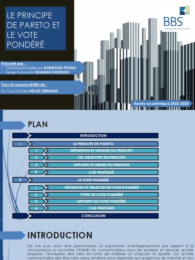 Principe de Pareto et Vote Pondéré | PDF | Business | Six Sigma