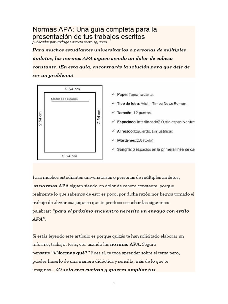Guía Completa de Normas APA | PDF | Publicación | Libros