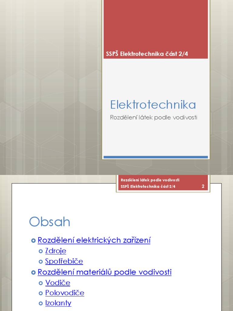 Rozdeleni Latek Podle Vodivosti 1 | PDF