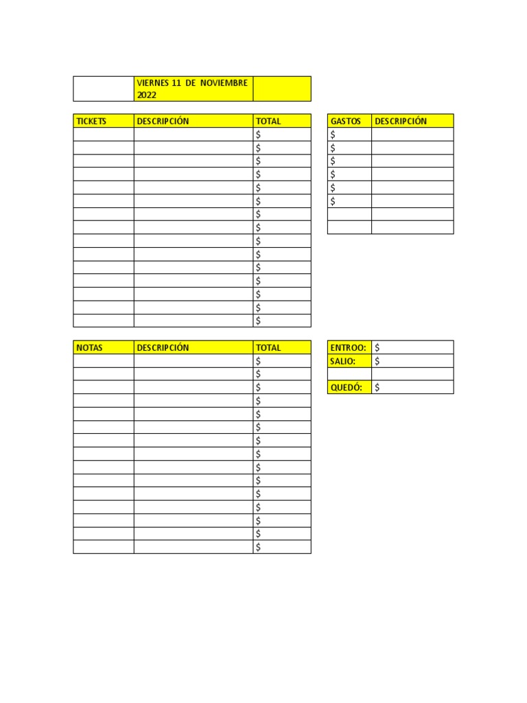 Formato de Cuentas | PDF