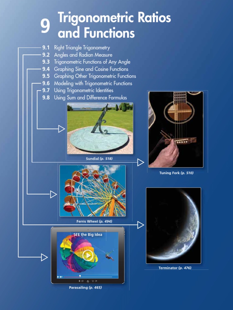 Alg 2cp Bi Text Chap 09 Nine Part 1 | PDF | Trigonometric Functions ...