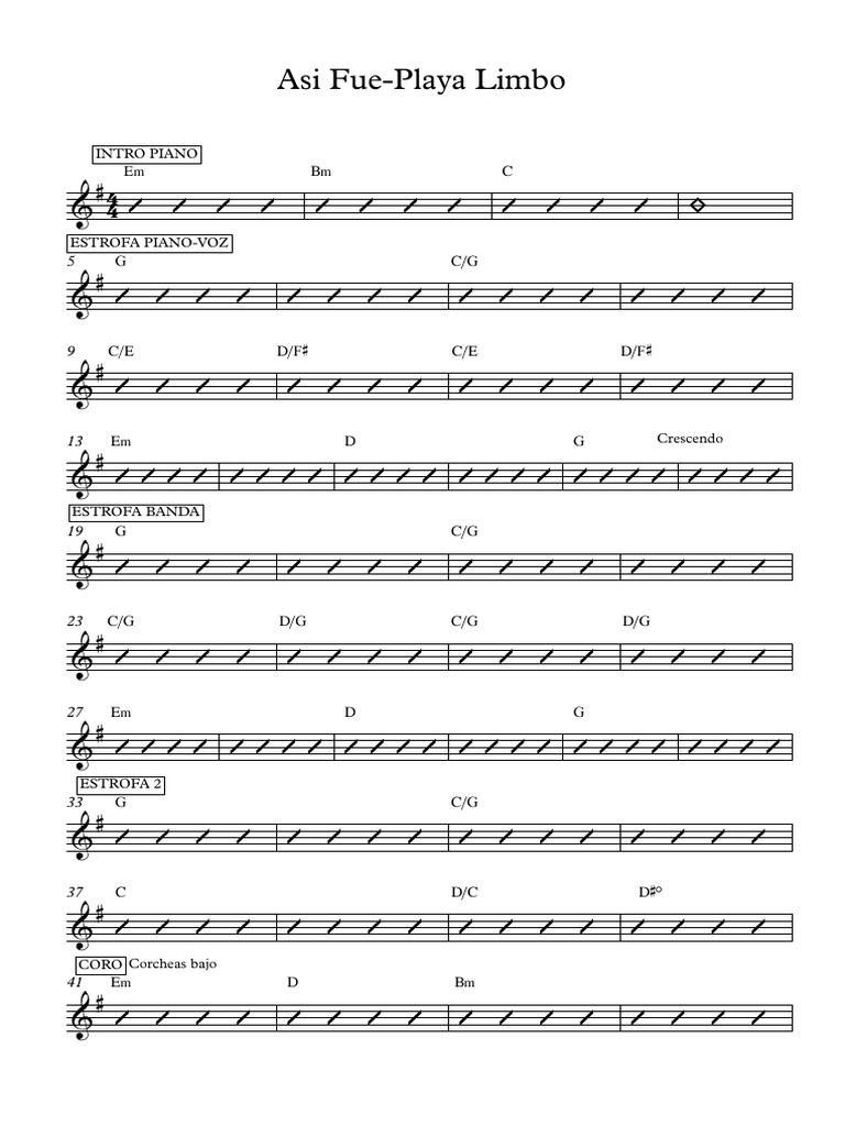 Asi Fue - Playa Limbo | PDF